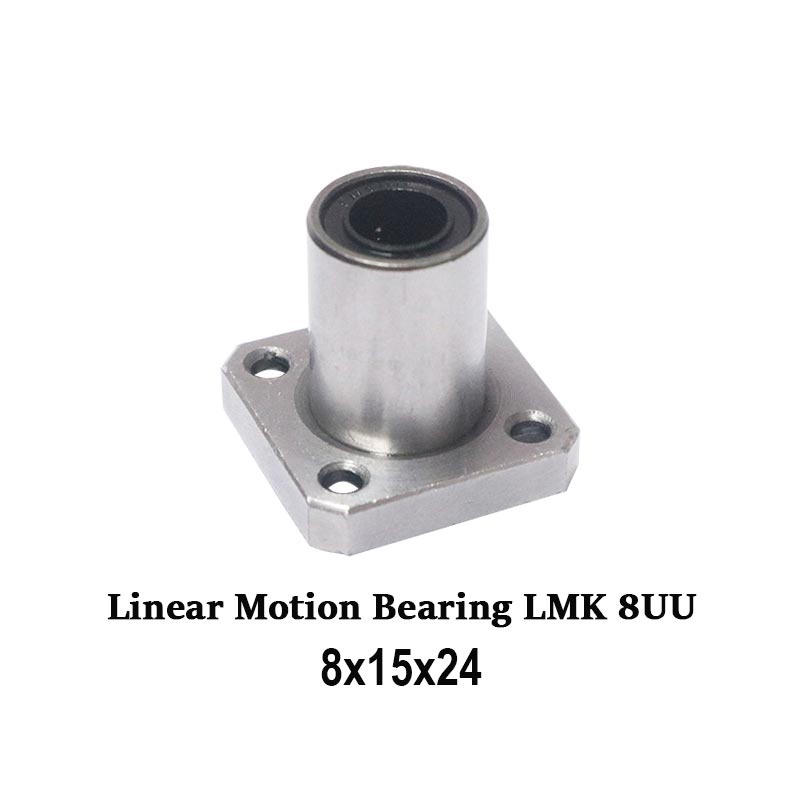 Jual EELIC LIB-LMK8UU Linear motion square flange bearing lmk8uu ...