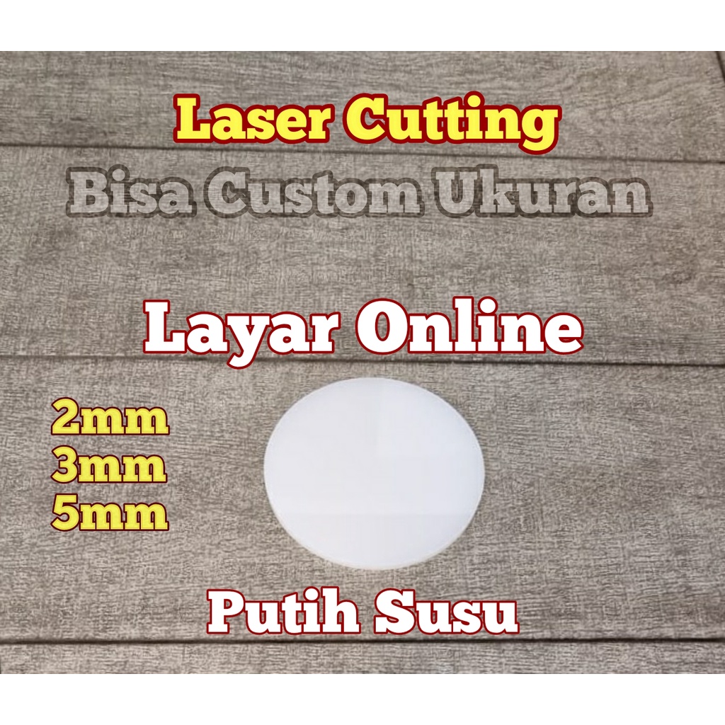 Jual Acrylic Bulat Susu Custom Diameter Bebas Potongan Akrilik Kustom Laser Cutting | Shopee ...