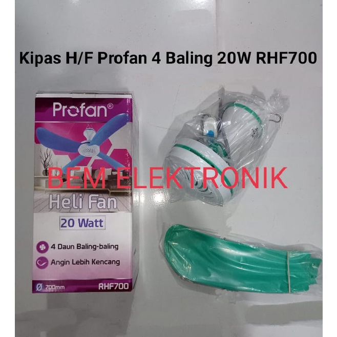 Jual Kipas Helifan PROFAN 20W 4 Baling Tosca RHF-700 | Shopee Indonesia