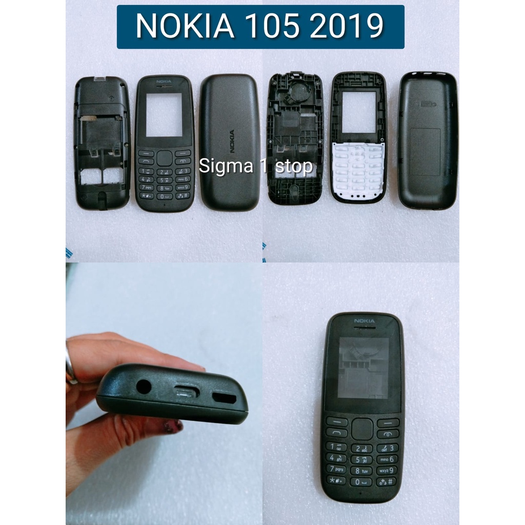 Jual CASING NOKIA 105 N105 2019 TA1174 FULL SET + TULANG HOUSING COVER ...