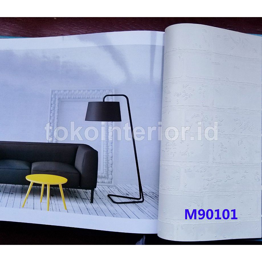 Jual Wallpaper Dinding Murah Motif Batu Bata Putih Tekstur | Shopee ...