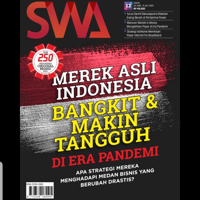 Jual Majalah- Majalah Swa Edisi 12/2021 Merek Asli Indonesia -Majalah. | Shopee Indonesia