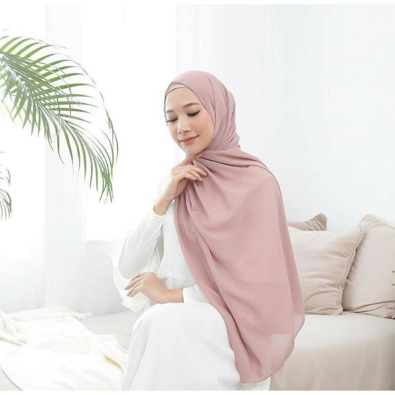 Jual JILBAB PASHMINA CERUTY BABYDOLL PREMIUM 180x75/(Os) | Shopee Indonesia