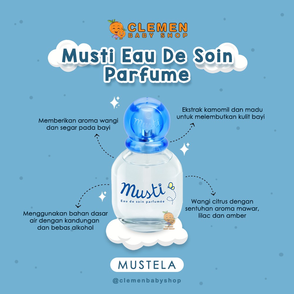 Jual Mustela Musti Eau De Soin Perfume Spray 50ml | Shopee Indonesia