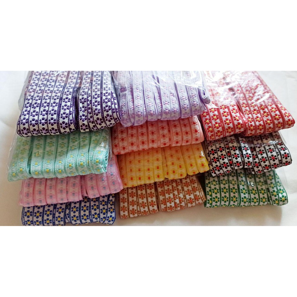 Jual BISBAN BORDIR KEMASAN BUNGKUS 25 YARD | Shopee Indonesia