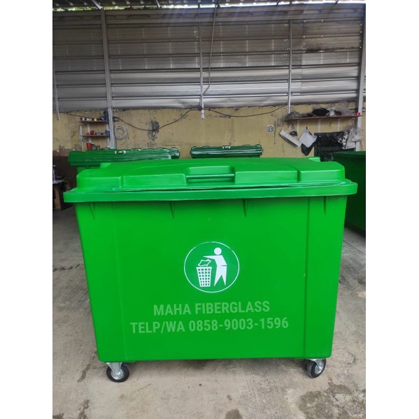 Jual TEMPAT SAMPAH BESAR/BAK SAMPAH BESAR 660 LITER RODA | Shopee Indonesia
