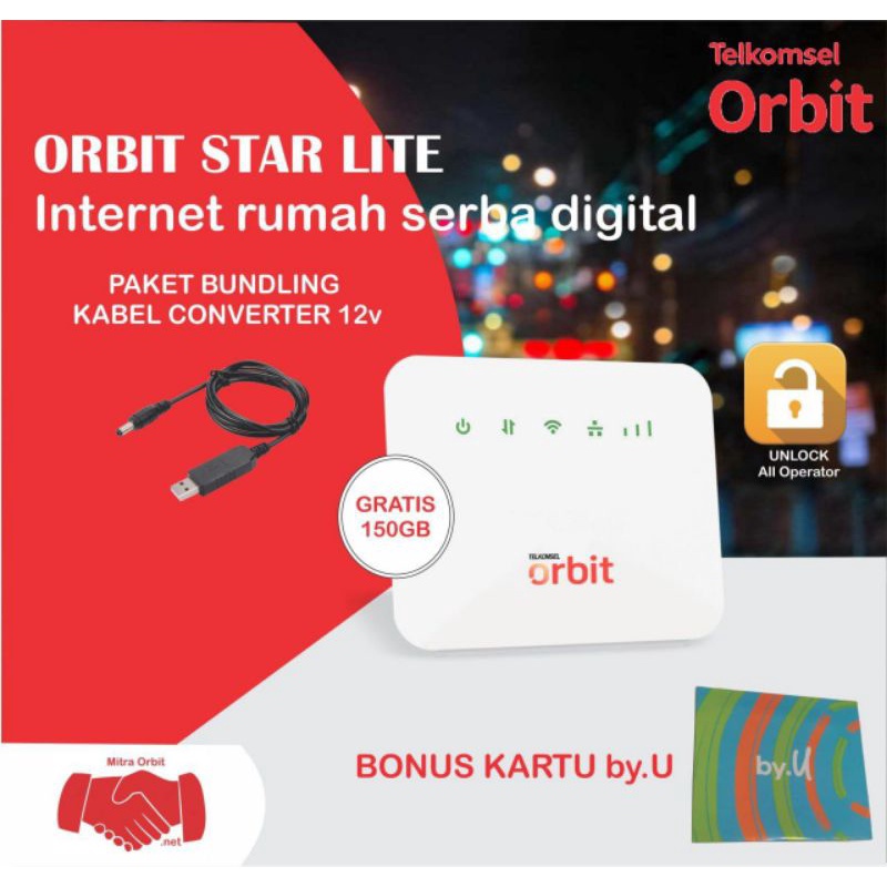 Jual Modem Orbit Star Lite + Kabel Converter 12v | Shopee Indonesia