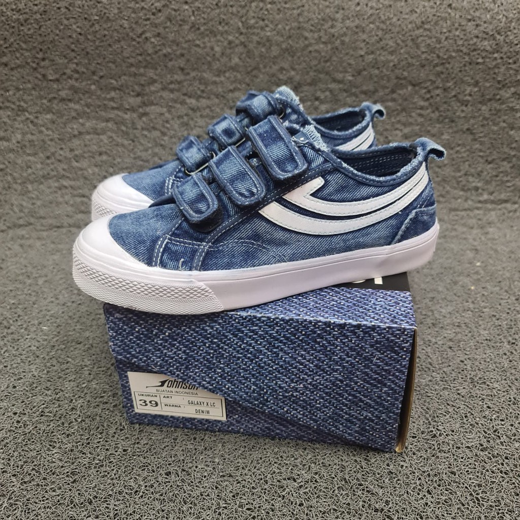 Jual SEPATU JOHNSON GALAXY X DENIM LOW VELCRO PEREKAT ORIGINAL ...