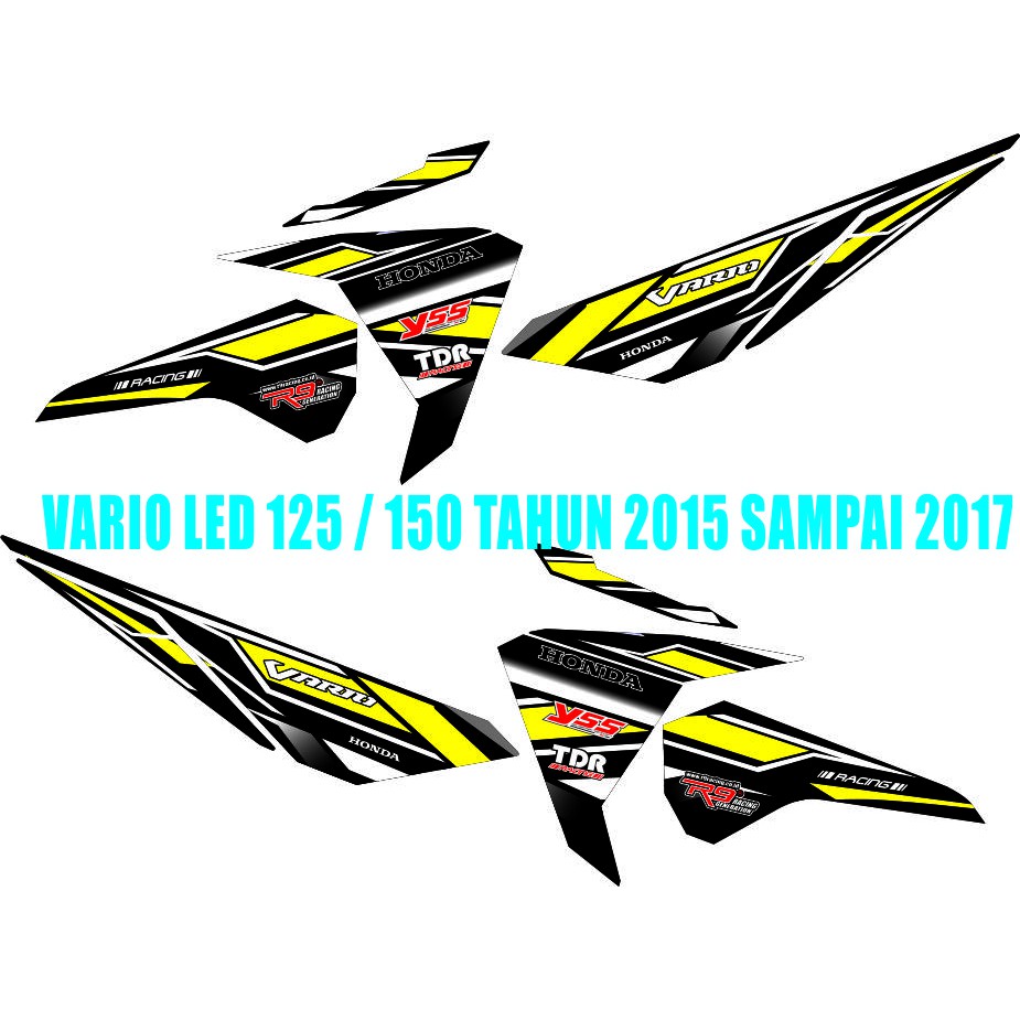 Jual STIKER STRIPING MOTOR HOMDA VARIO LED 125 / 150 STICKER VARIO LID ...