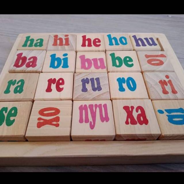Jual Balok suku kata education toys child | Shopee Indonesia