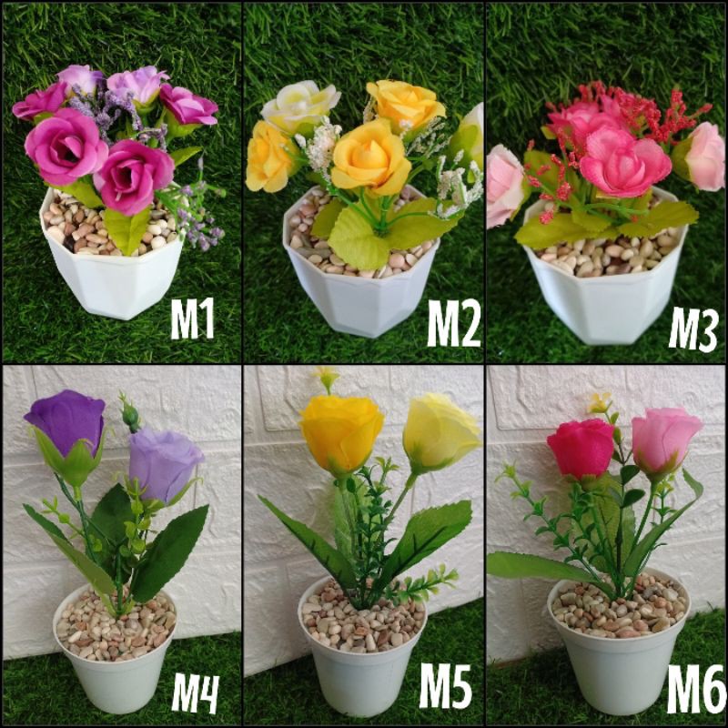 Jual Bunga Hias Plastik Artificial Murah ROSE | Shopee Indonesia