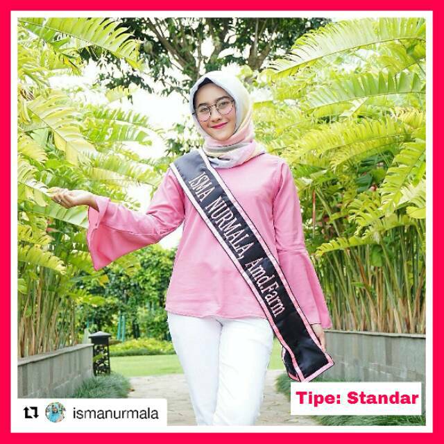 Jual Selempang nama/ sash wisuda/ selempang wisuda / gradsash | Shopee ...