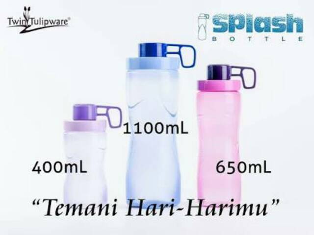 Jual Promo Botol minum/Twin Tulipware Splash Bottle 650 ml | Shopee ...