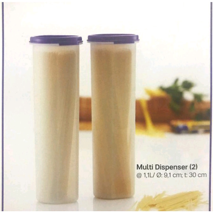 Jual MULTI DISPENSER TUPPERWARE (2 PCS) / PASTA DISPENSER TUPPERWARE ...
