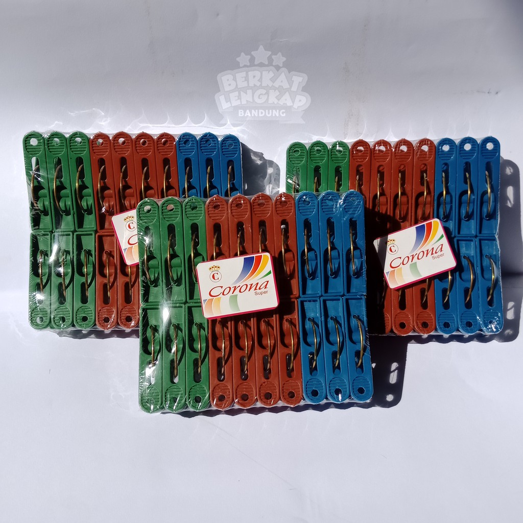Jual Jepitan baju / jepit jemuran / jepitan Plastik (Isi 20 pcs ...