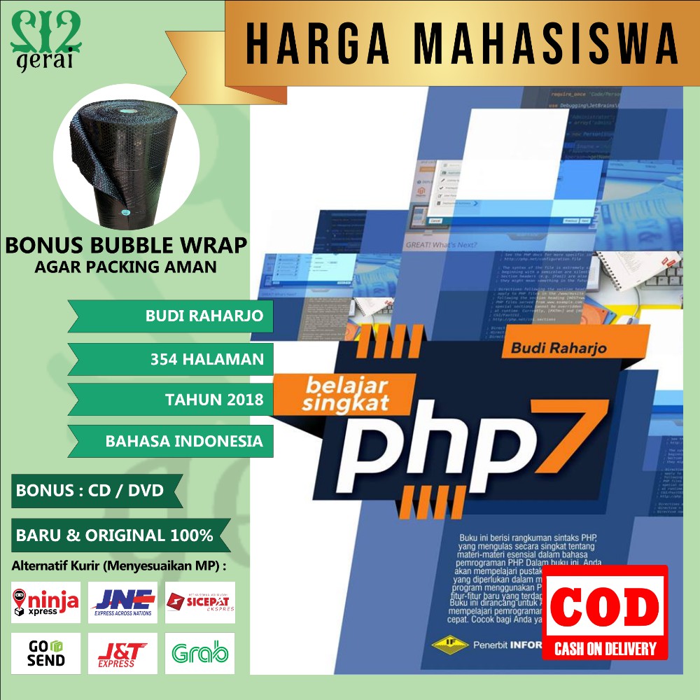 Jual BUKU BELAJAR SINGKAT PHP 7 BUDI RAHARJO HARGA MAHASISWA | Shopee Indonesia