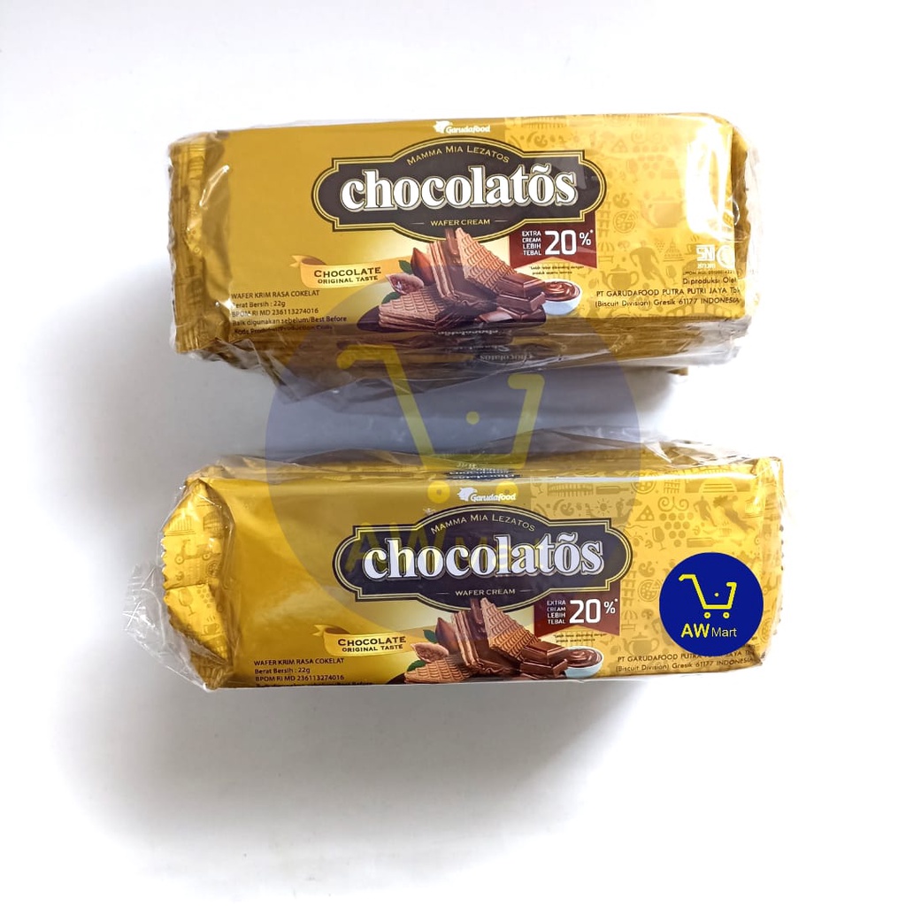 Jual CHOCOLATOS WAFER RENCENG ISI 10 PCS X 22GR | Shopee Indonesia
