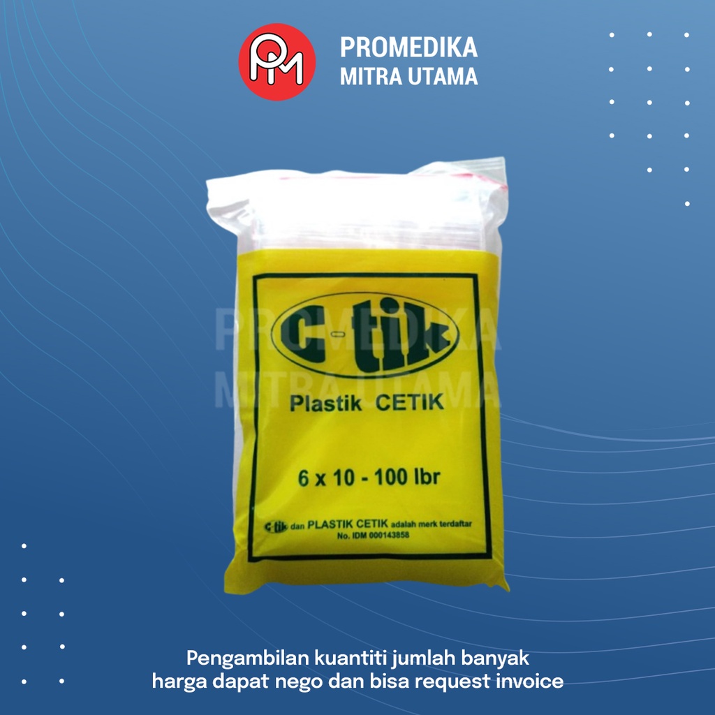 Jual Plastik Klip/Cetik 5cm x 8 cm dapat dibuka dan ditutup kembali ...