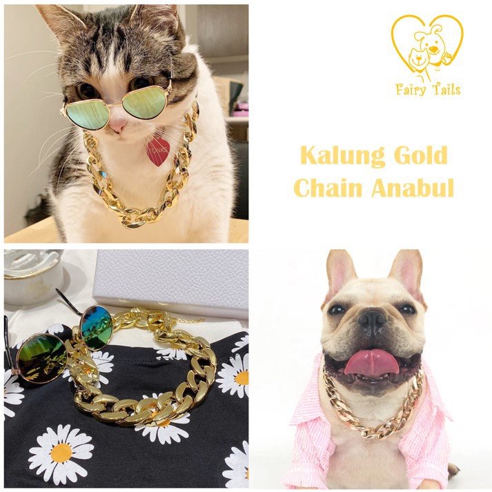 Jual Rantai Kucing Anjing Kostum Cosplay Anabul Anjing Kucing Kalung ...
