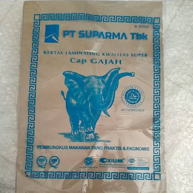 Jual Kertas/Bungkus Nasi cap Gajah Biru isi 250 lbr | Shopee Indonesia