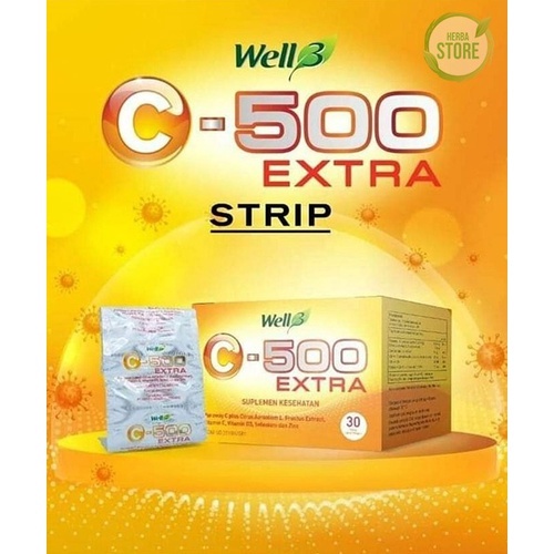 Jual WELL 3 C-500 EXTRA ( 30TABLET ) KEMASAN BOX STRIP DIJAMIN ORIGINAL CNI | Shopee Indonesia