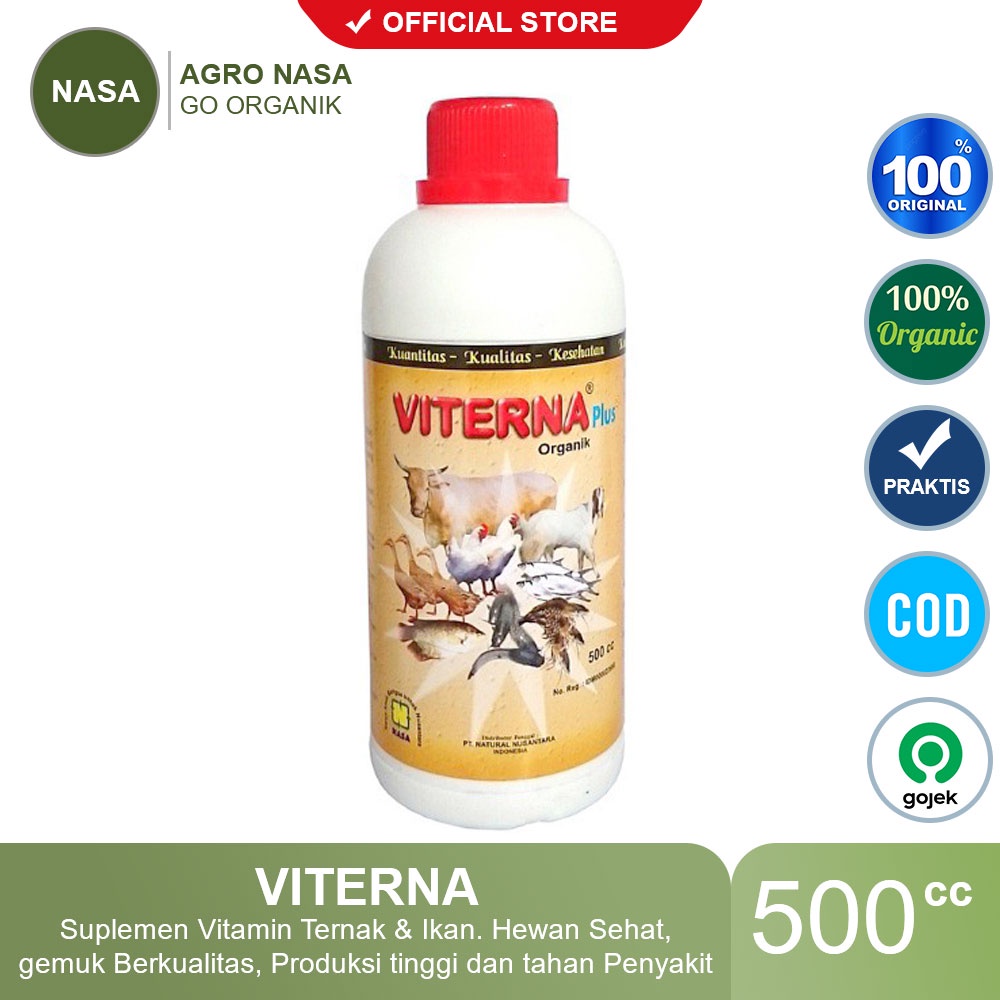Jual VITERNA PLUS NASA Vitamin Ternak Organik, Meningkatkan kualitas ...