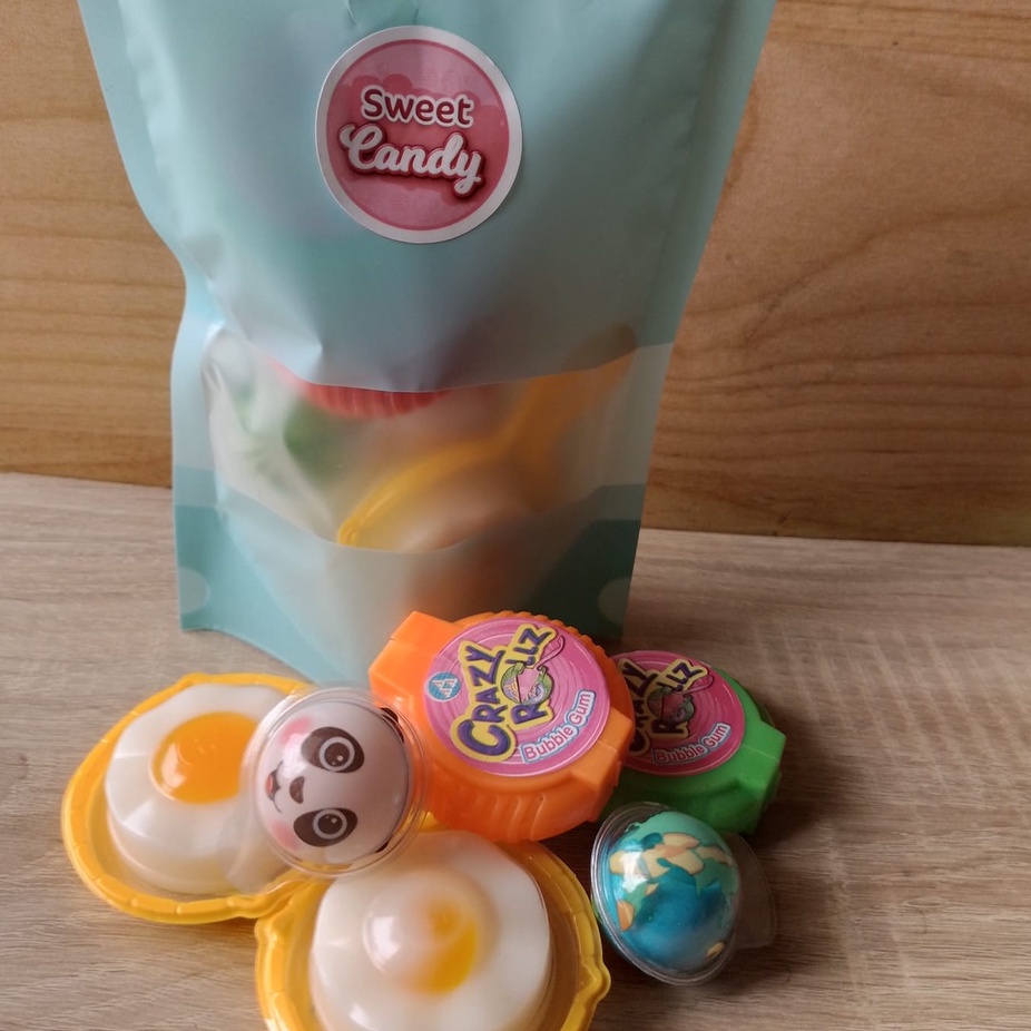 Jual permen puding jelly telor | permen viral | permen grazy rolls ...