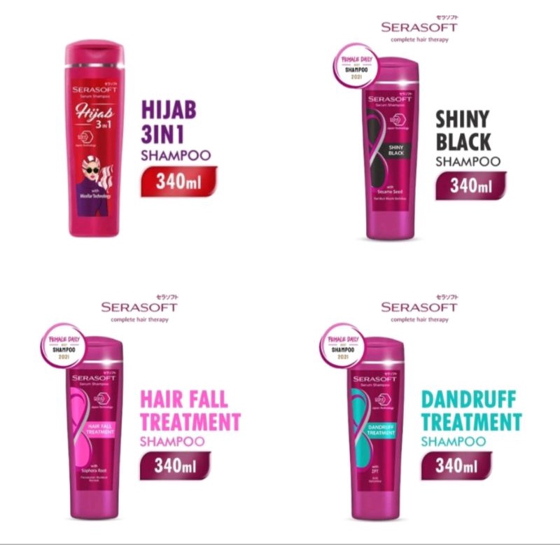 Jual serasoft SERASOFT hair fall Anti ketombe shampo 340 ml exp 2027 ...
