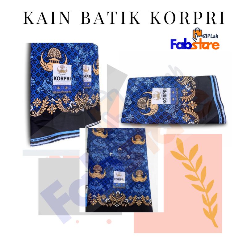 Jual KAIN BATIK KORPRI ASN 2022 TERBARU free gambar pola | Shopee Indonesia