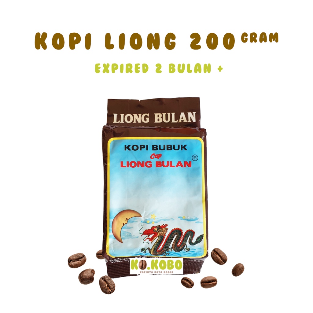 Jual Kopi Liong Bulan 200gram Kopi Bubuk Tanpa Gula Kopi Legend Bogor ...
