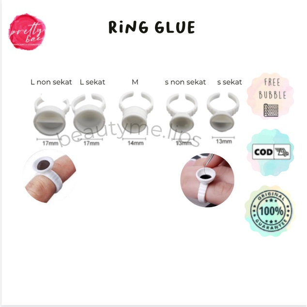 Jual RING GLUE Untuk Extension / glue ink / ring tinta sulam / cincin ...