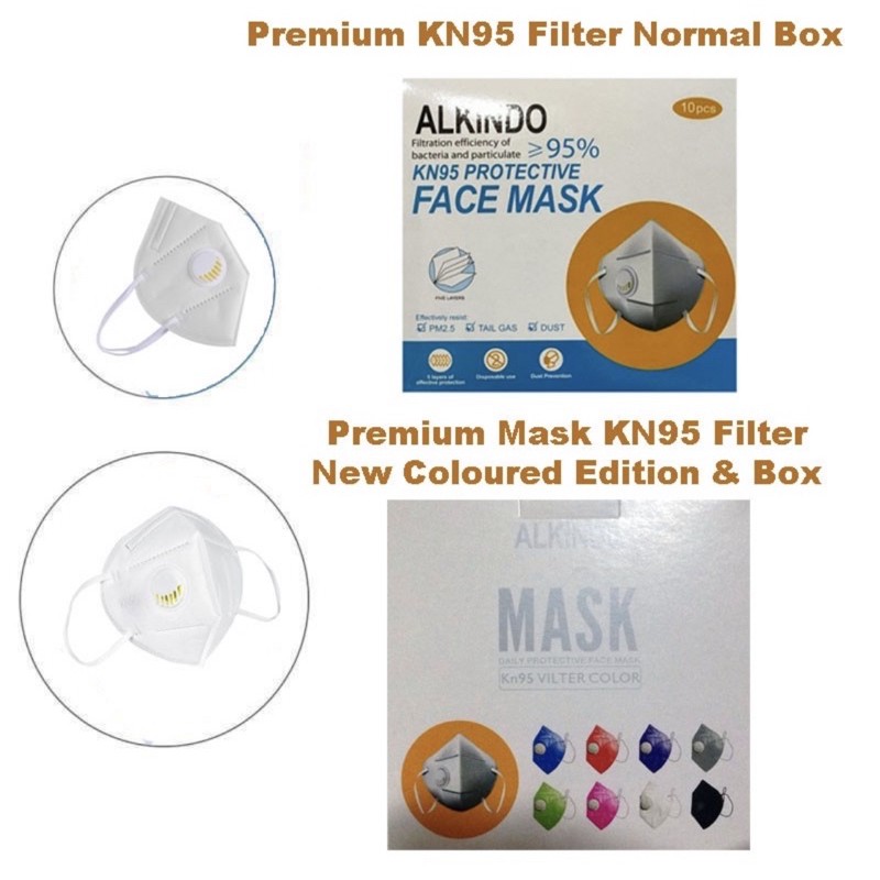 Jual Masker Alkindo KN95 Merah (Edisi Warna) (Isi 10 pcs) | Shopee Indonesia