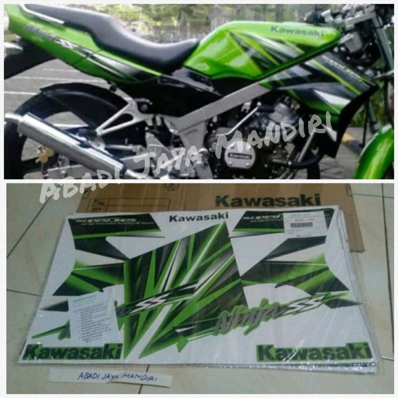 Jual Striping Lis Stiker Kawasaki Ninja Ss Hijau 2013 2014 Asli ...