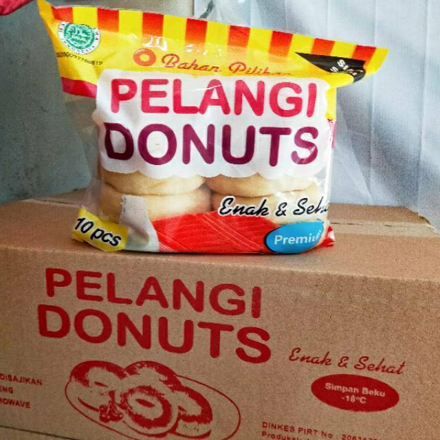 Jual donut mega makmur donuts pelangi frozen food | Shopee Indonesia