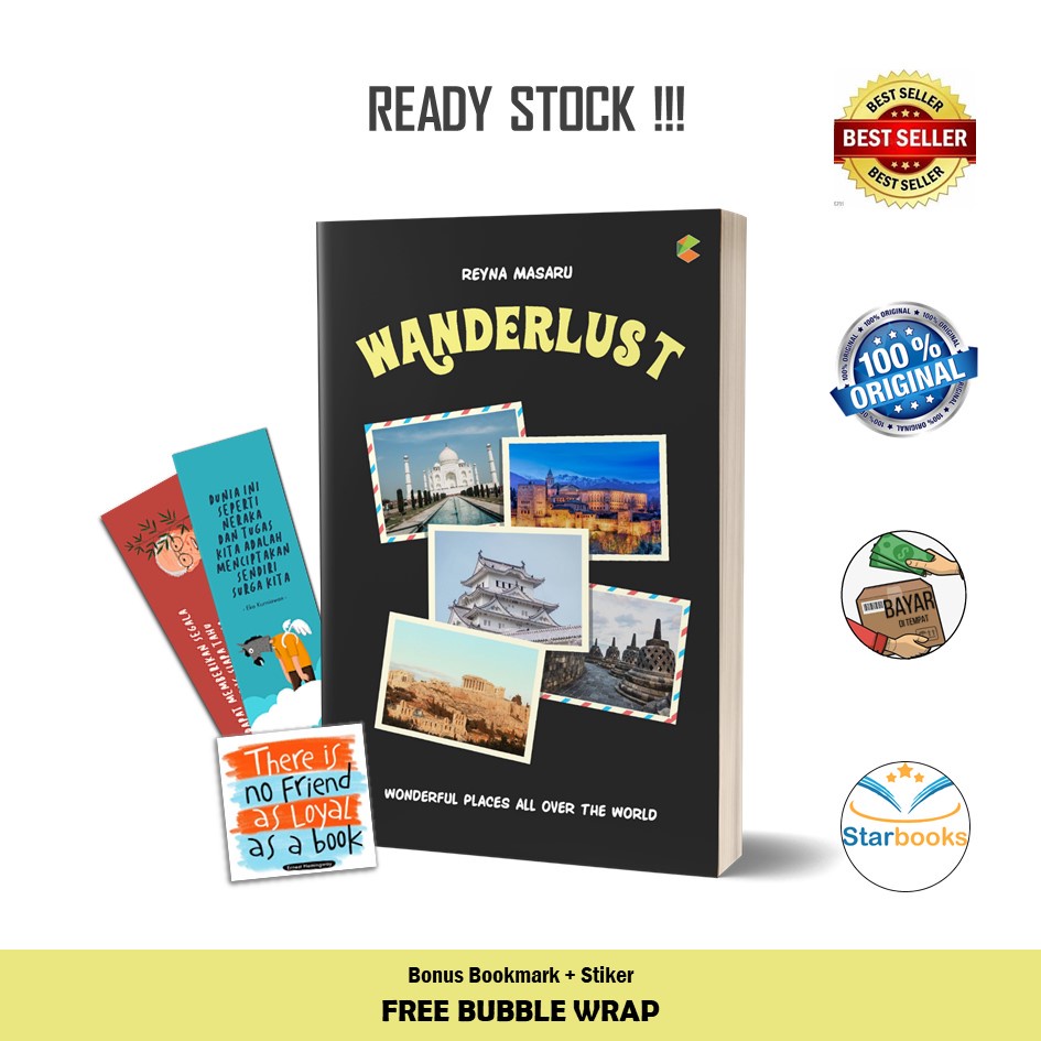 Jual Buku Wanderlust : Wonderful Place All Over The World By Reyna - C ...