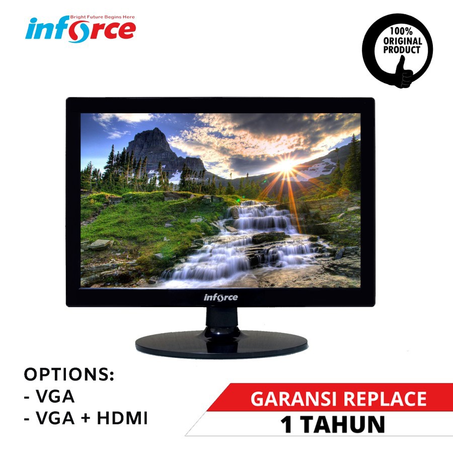 Jual Inforce LED 15.6" Monitor 15 16 Inch Inci VGA / HDMI | Shopee ...