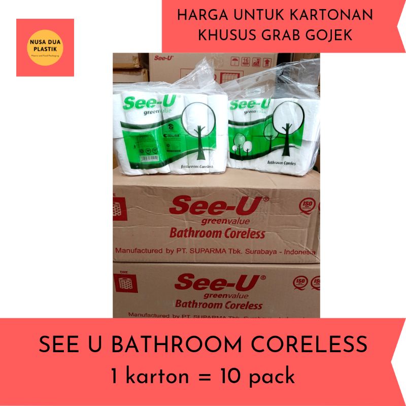 Jual Tissue See U Bathroom Coreless Tisu Toilet Roll 1 dus karton ...