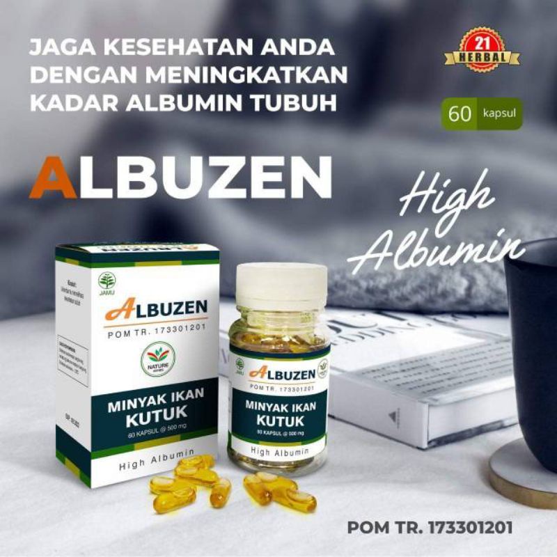 Jual Kutuk Sari Ikan Gabus ALBUZEN Oil Channa Striata extract Minyak ...