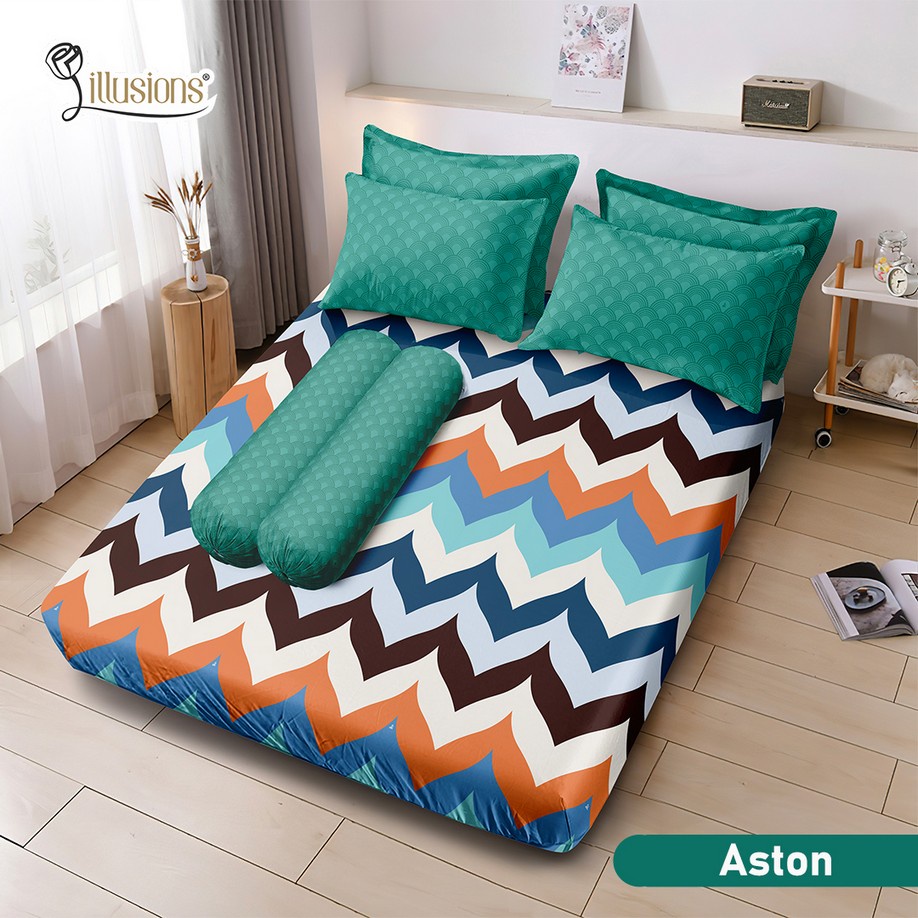 Jual Sprei Illusions / Sprei Karet Illusions - Tersedia Motif Aston uk ...