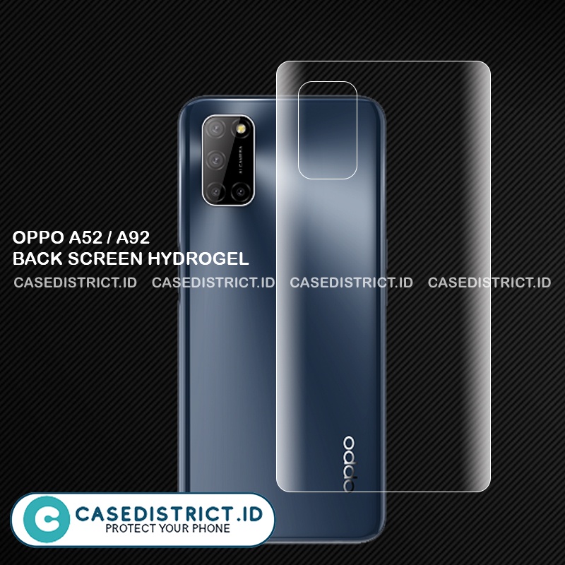 Jual OPPO A52 A92 Hydrogel Nano BackScreen Skin Protector Anti Gores ...