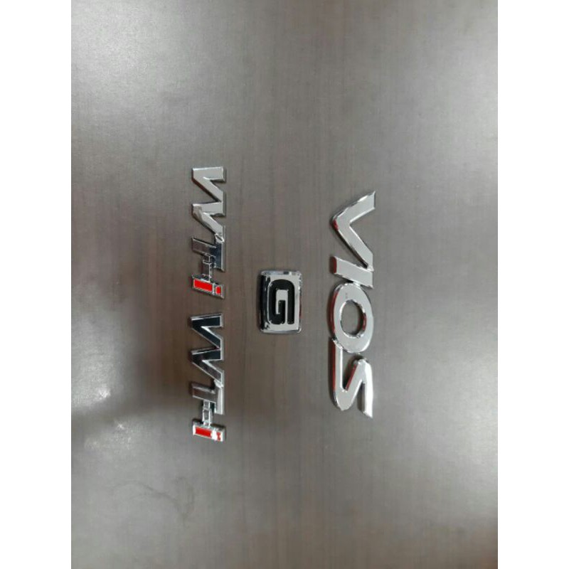 Jual Emblem Set Mobil VIOS VVTI G Chrome | Shopee Indonesia