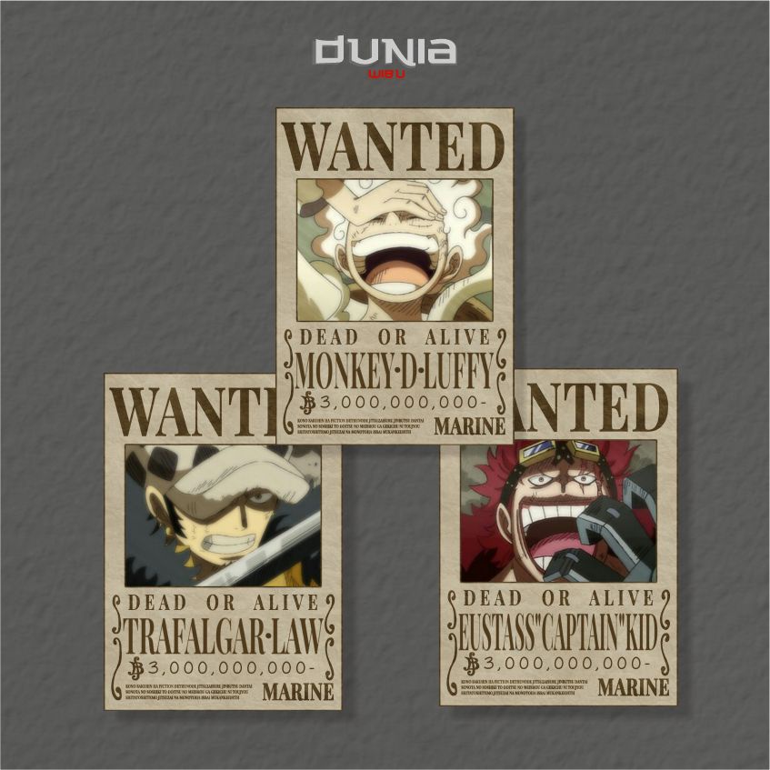 Jual Poster Buronan One Piece Terbaru - GAMBAR HD - UKURAN A3+/A4 ...