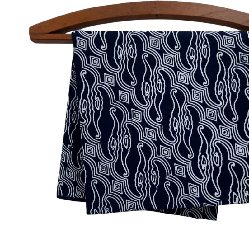 Jual Kain Batik cap katun sewarna hitam motif liris 3 | Shopee Indonesia