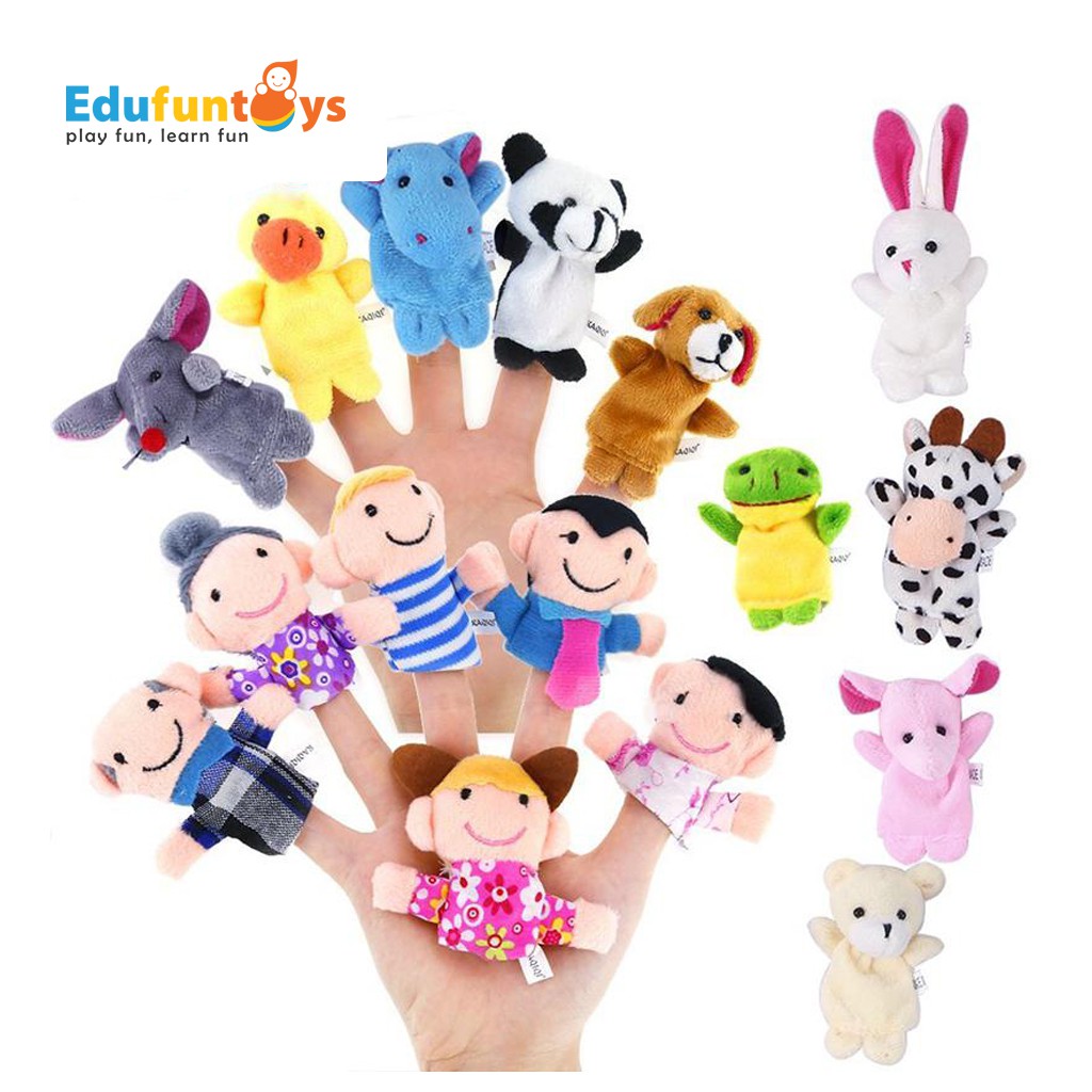 Jual Mainan BONEKA JARI BINATANG/ finger puppet Boneka Jari keluarga ...