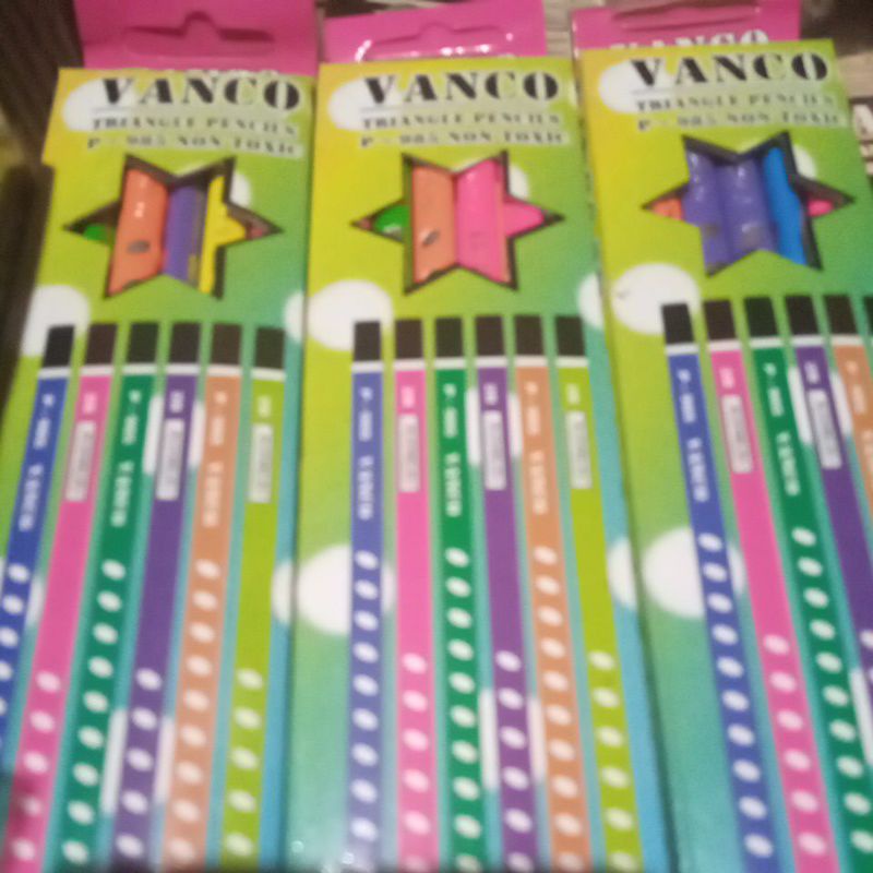 Jual Pensil Segitiga VANCO 2b Triangle P-985 Pensil Kayu Segitiga ...