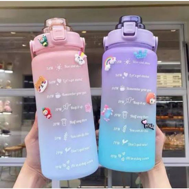 Jual PROMO BOTOL VIRAL 2L / BOTOL MOTIVASI GRADASI / STIKER 2D 3D ...