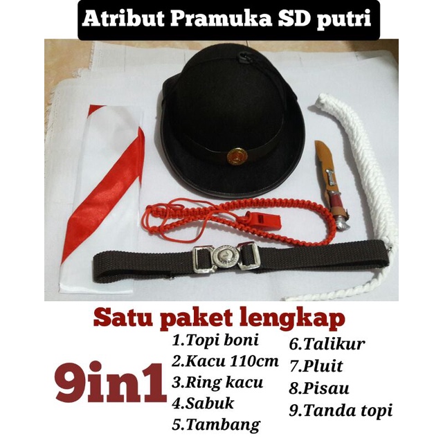 Jual Atribut pramuka SD putri penggalang. siap pake. | Shopee Indonesia