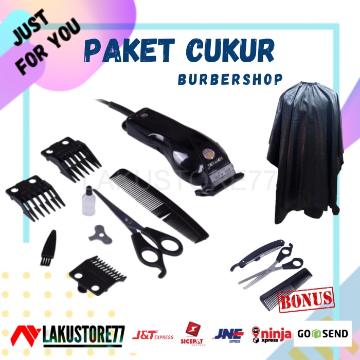 Jual ALAT CUKUR RAMBUT Alat Potong Rambut Listrik 1 Set Original ...