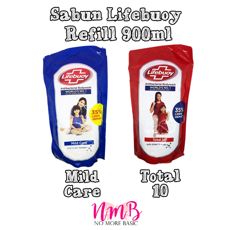 Jual Lifebuoy Sabun Cair Refill Sachet 825ml - Mild Care / Total 10 ...