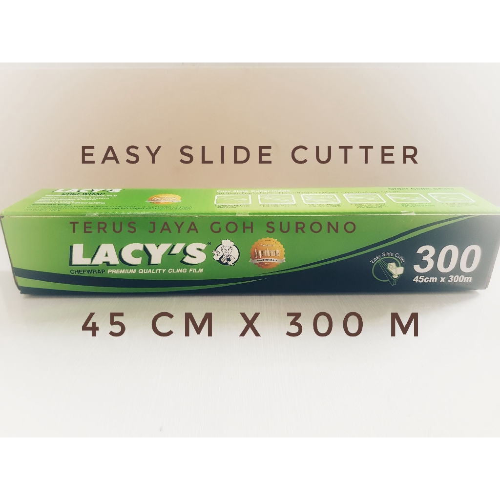 Jual Lacy Premium Cling Film Easy Slide Cutter Cling Film Easy Slide ...